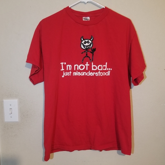 Delta | Shirts | Y2k Funny Devil Misunderstood Tee Size Large | Poshmark